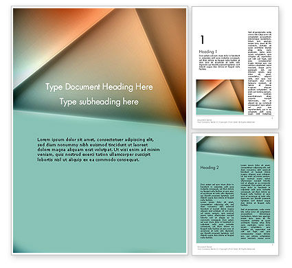 Abstraction Word Template 12211 | PoweredTemplate.com