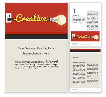 Creative Word Templates Design, Download now | PoweredTemplate.com