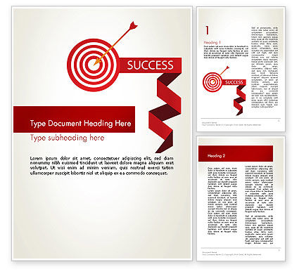 Objectives Word Template 12301 | PoweredTemplate.com