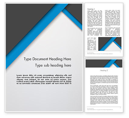 Cutting Edge Word Template 12315 | PoweredTemplate.com