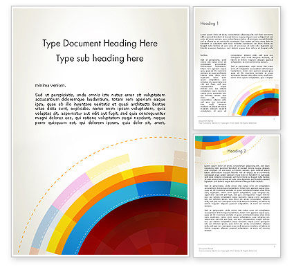 7 Free Monochromatic Word Templates | PoweredTemplate.com