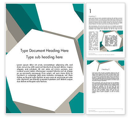 Abstract Geometric Word Template 12341 | PoweredTemplate.com