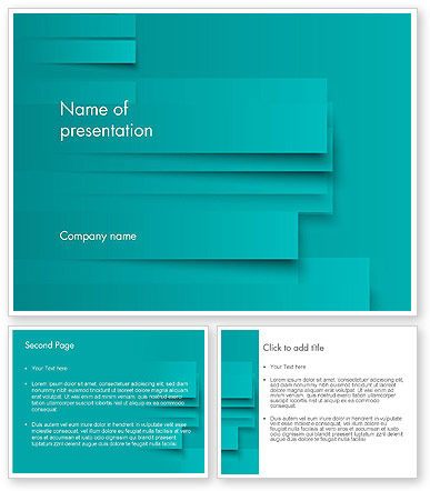 Abstract Turquoise PowerPoint Template, Backgrounds | 12416 ...