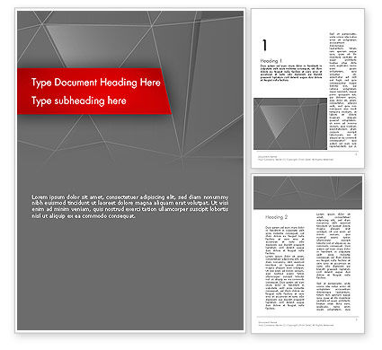 Abstract Connected Layers Word Template 12457 | PoweredTemplate.com