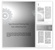 Mechanical Gears Draft PowerPoint Template, Backgrounds | 12472 ...