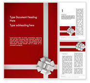 Gift Theme Word Template 12526 | PoweredTemplate.com