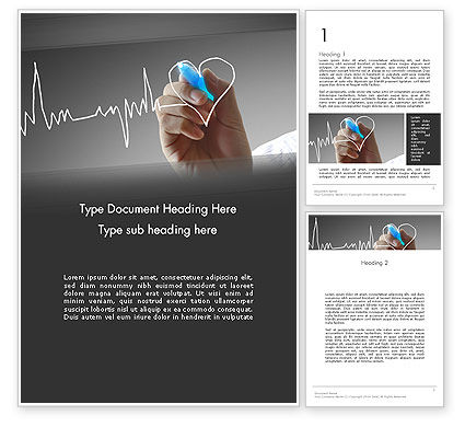 55 Free Medical Heart Word Templates | PoweredTemplate.com