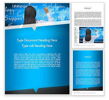 Planning Success Word Template 12631 | PoweredTemplate.com