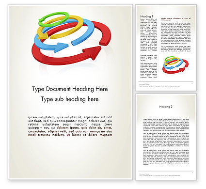 Pdca Cycle Word Templates Design, Download now | PoweredTemplate.com