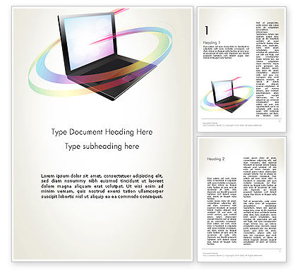 Online Learning Word Template 12726 | PoweredTemplate.com