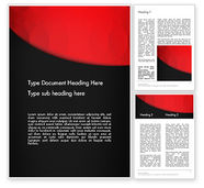 Black and Red Word Template 12897 | PoweredTemplate.com