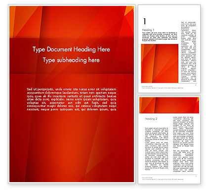 Overlapping Layers Word Template 12970 | PoweredTemplate.com