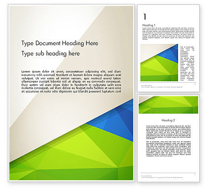 Plantilla de Word - capas triangulares abstractas | 12975 ...