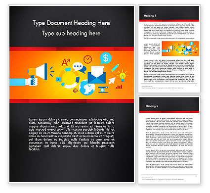 Productpromotie Concept Word Templates Ontwerp, Download nou ...