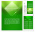 Green Rhombus Word Template 13086 | PoweredTemplate.com