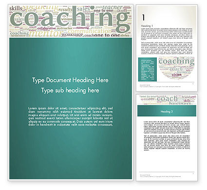 Health Coach Word Templates Design, Download now | PoweredTemplate.com