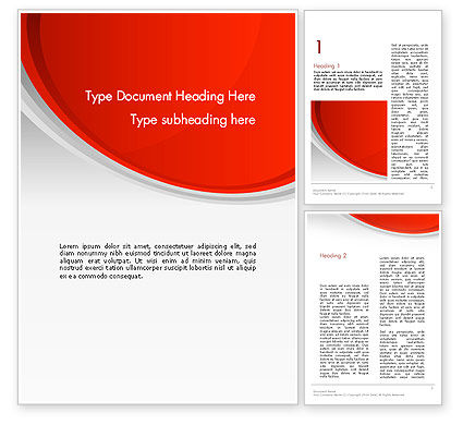 Quadrant Word Templates Design, Download now | PoweredTemplate.com