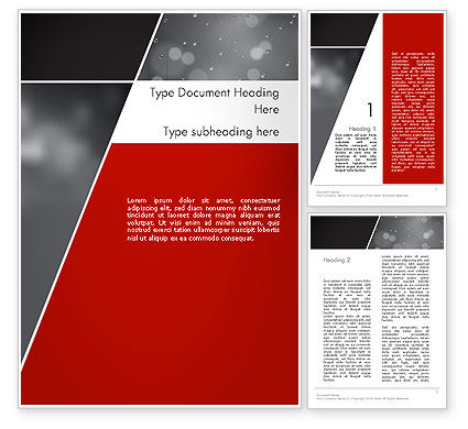 Collage in Cubism Style Word Template 13387 | PoweredTemplate.com