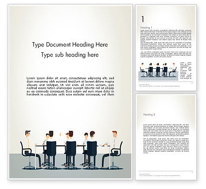 Working Group Word Templates Design, Download now | PoweredTemplate.com