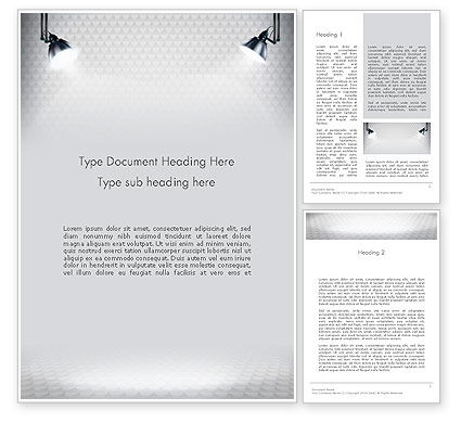 Stage Word Templates Design, Download now | PoweredTemplate.com