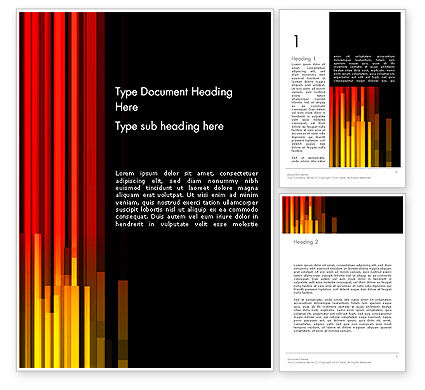Vertical Word Templates Design, Download now | PoweredTemplate.com