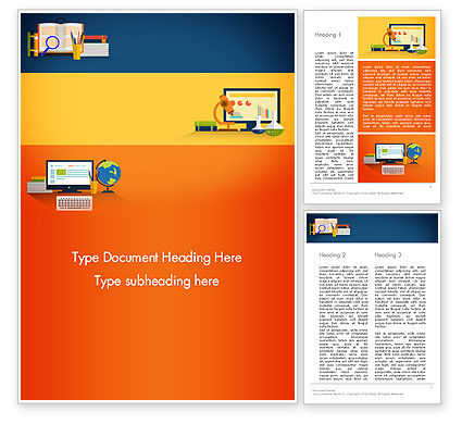 Educational Subjects Word Template 13624 | PoweredTemplate.com