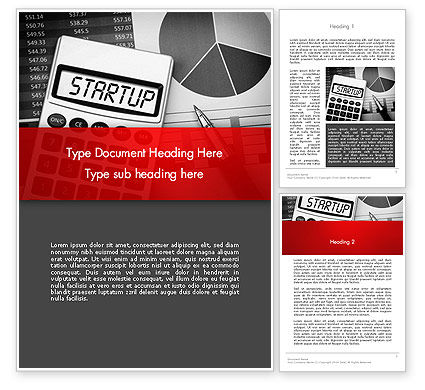 Calculator Word Templates Design, Download now | PoweredTemplate.com