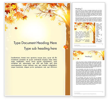 Fall Design For Microsoft Word How To Create A Report Template In