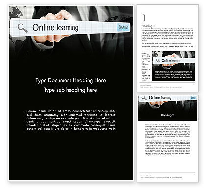 Design di Modelli Word College In Linea, Scarica Ora | PoweredTemplate.com