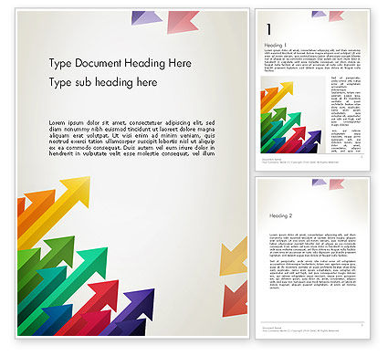 Orange Color Word Templates Design, Download now | PoweredTemplate.com