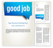 Good Job PowerPoint Template, Backgrounds | 13813 | PoweredTemplate.com