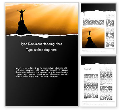 Success Story Word Templates Design, Download now | PoweredTemplate.com