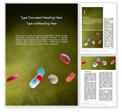 Plantilla de Word - droga que cae | 13915 | PoweredTemplate.com