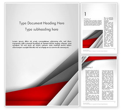 Plantilla de Word - resumen de capas plegadas | 13969 | PoweredTemplate.com