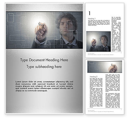 Limited Access Word Template 14071 | PoweredTemplate.com