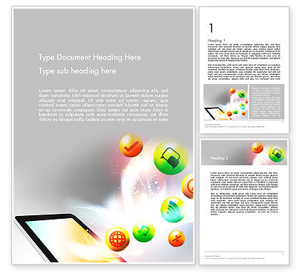 Mobile Word Templates Design, Download now | PoweredTemplate.com