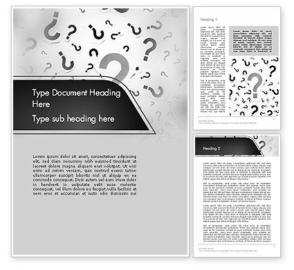 Faq Word Templates Design, Download now | PoweredTemplate.com
