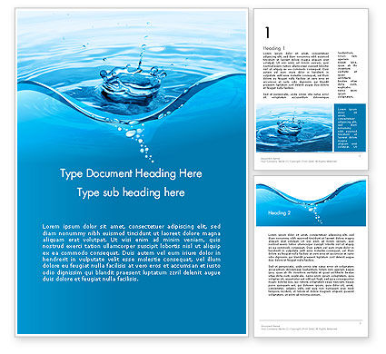 Splash Word Templates Design, Download now | PoweredTemplate.com