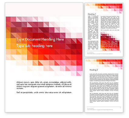 Abstract Word Templates Design, Download now | PoweredTemplate.com