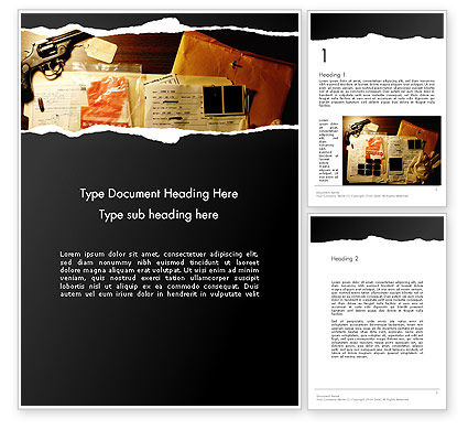 Evidence Word Template 14191 | PoweredTemplate.com