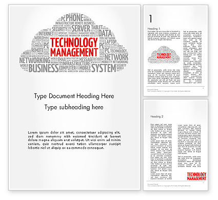 Technology Word Templates Design, Download now | PoweredTemplate.com