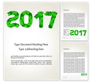 Year 2017 Made from Green Leaves - Free Presentation Template for ...