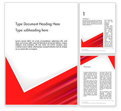 Abstract Word Templates Design, Download now | PoweredTemplate.com