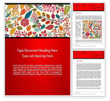 Colorful Word Templates Design, Download now | PoweredTemplate.com