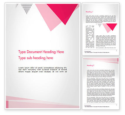 Pink Word Templates Design, Download now | PoweredTemplate.com