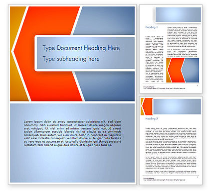 Abstract Angular Pattern Word Template 14491 | PoweredTemplate.com