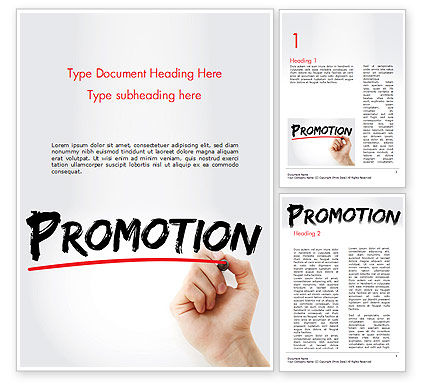 Hand Writing Promotion with Marker Word Template 14531 ...