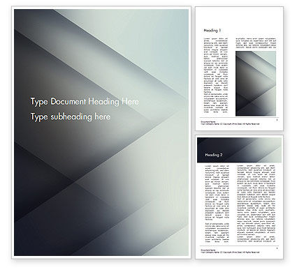 Overlapping Transparent Layers Word Template 14657 | PoweredTemplate.com