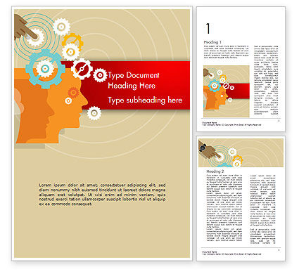 Automation Concept Word Template 14746 | PoweredTemplate.com