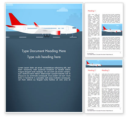 Airline Word Template 14810 | PoweredTemplate.com
